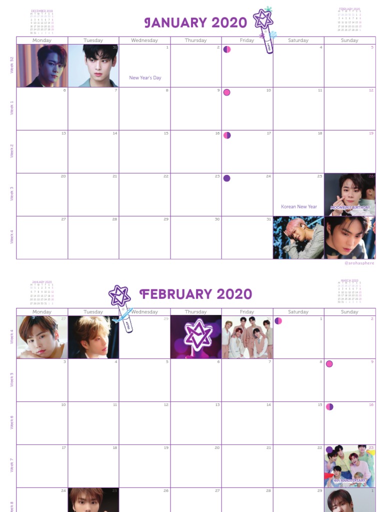 A4 ASTRO 2020 Calendar Desktop | PDF | Sports