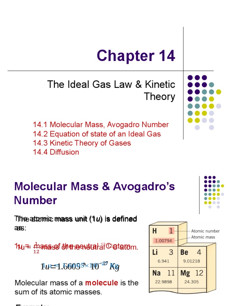The Ideal Gas Law & Kinetic Theory | PDF | Gases | Temperature