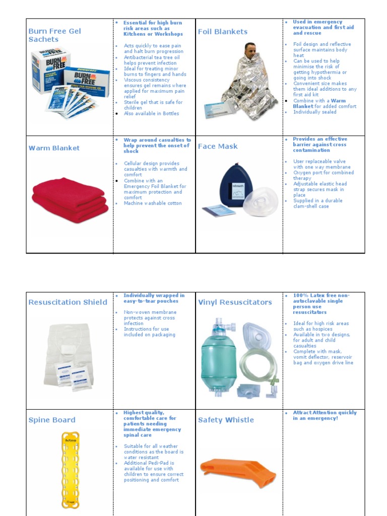 First Aid Kit Flip Cards | PDF | Wound | Clinical Medicine