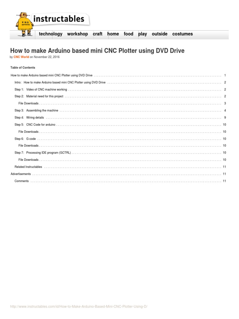 How To Make Arduino Based Mini Cnc Plotter Using D Pdf Numerical Control Computing