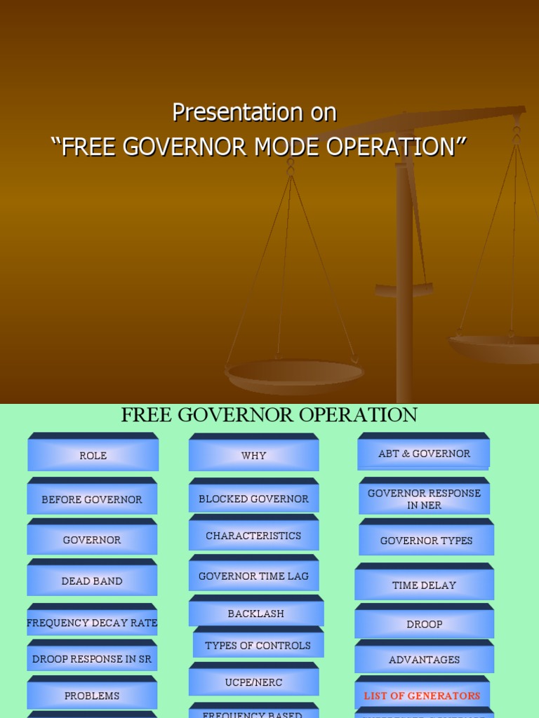 Presentation On " Free Governor Mode Operation" | PDF | Electrical ...