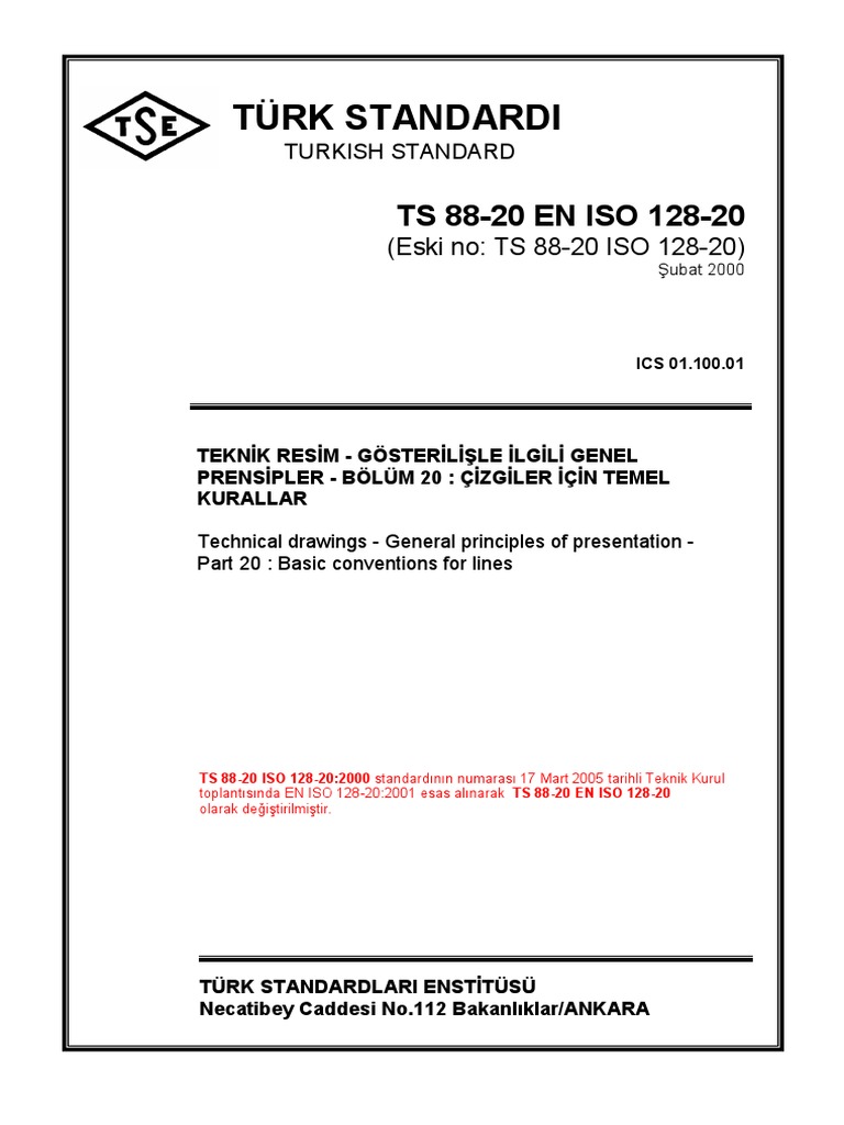 TS 88-20 en Iso 128-20 | PDF