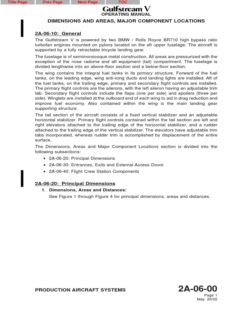 Gulfstream GV General Systems Guide | Download Free PDF | Flight ...