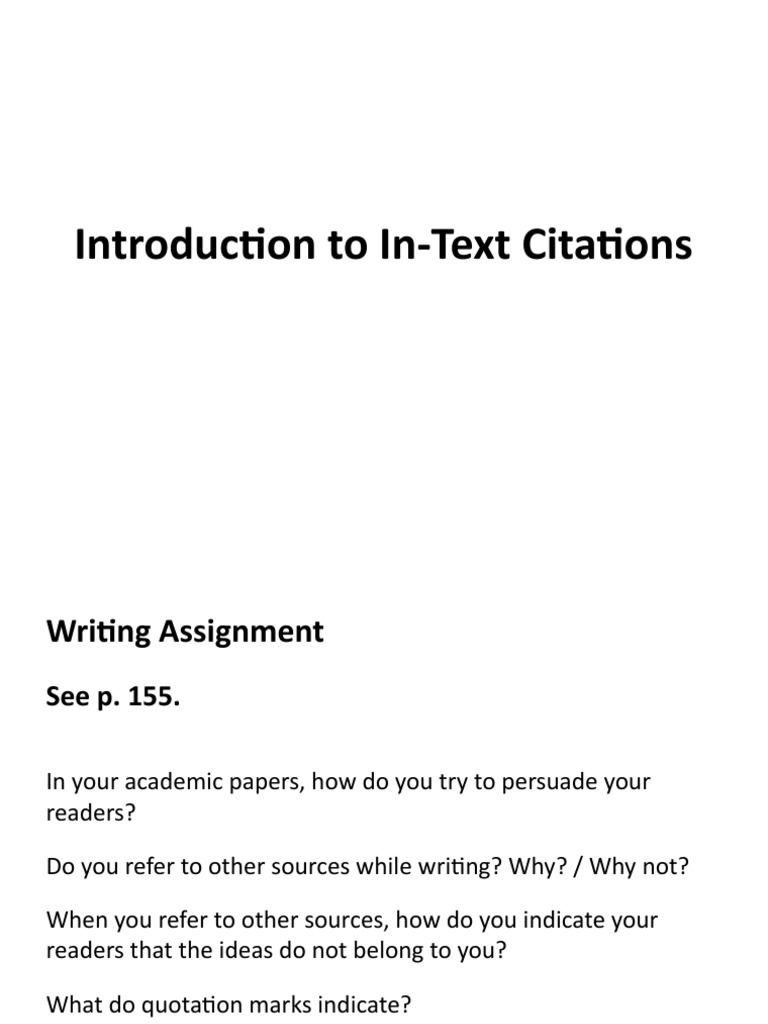 3 Introduction To in Text Citations | PDF | Citation | Apa Style