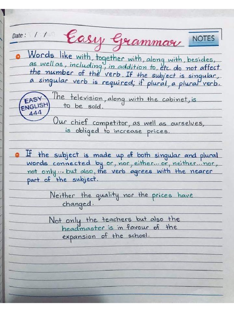 English Grammar Rules | PDF