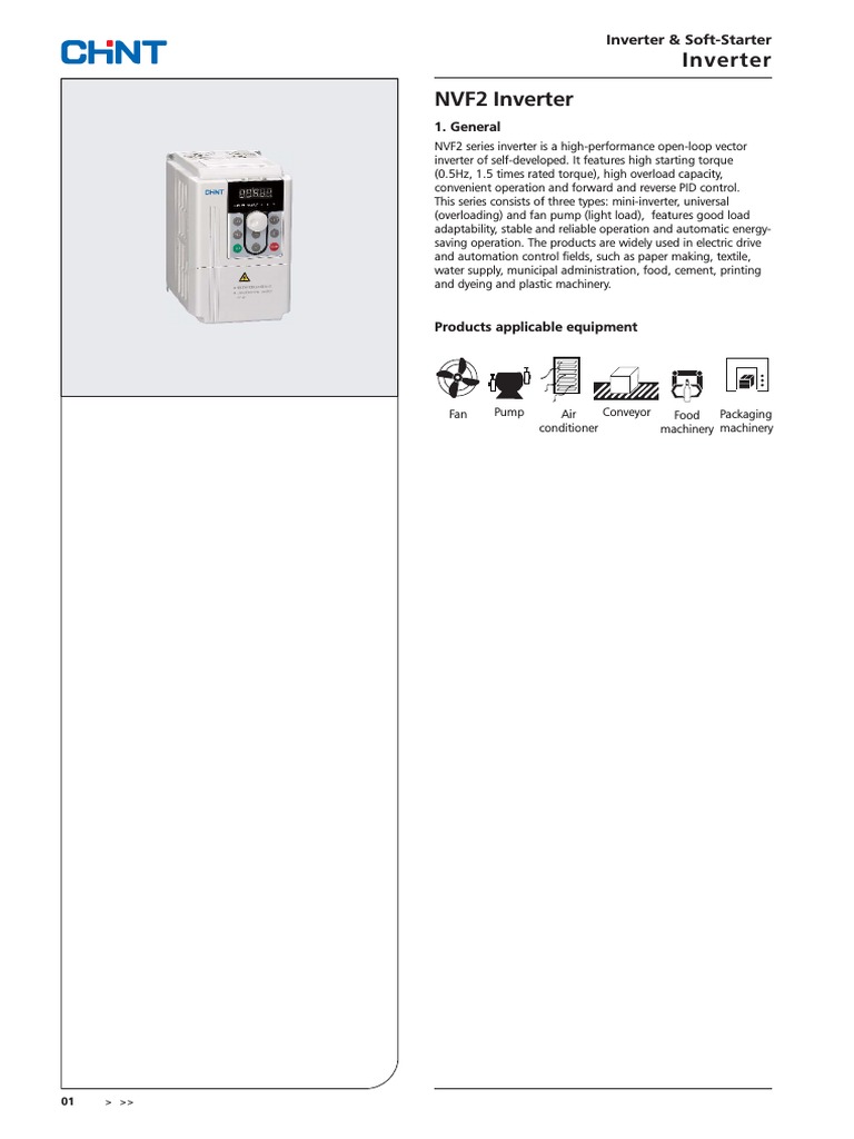 NVF2 QQ | PDF | Power Inverter | Electric Motor