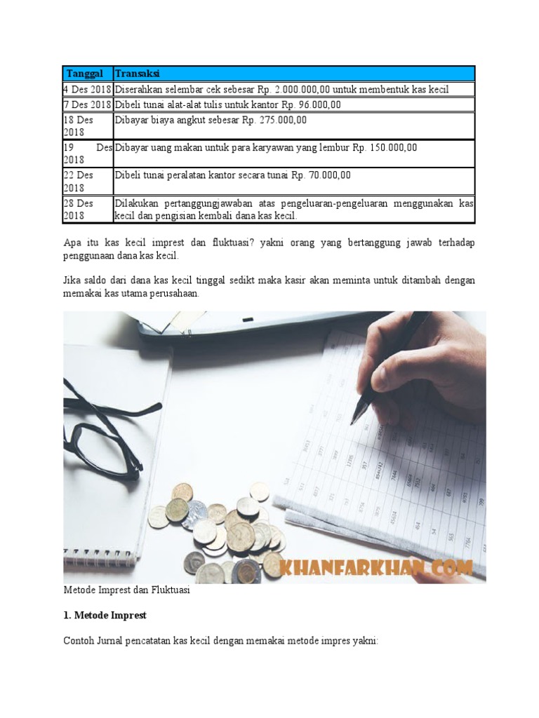 Panduan Kas Kecil: Metode Imprest dan Fluktuasi | PDF | Hukum