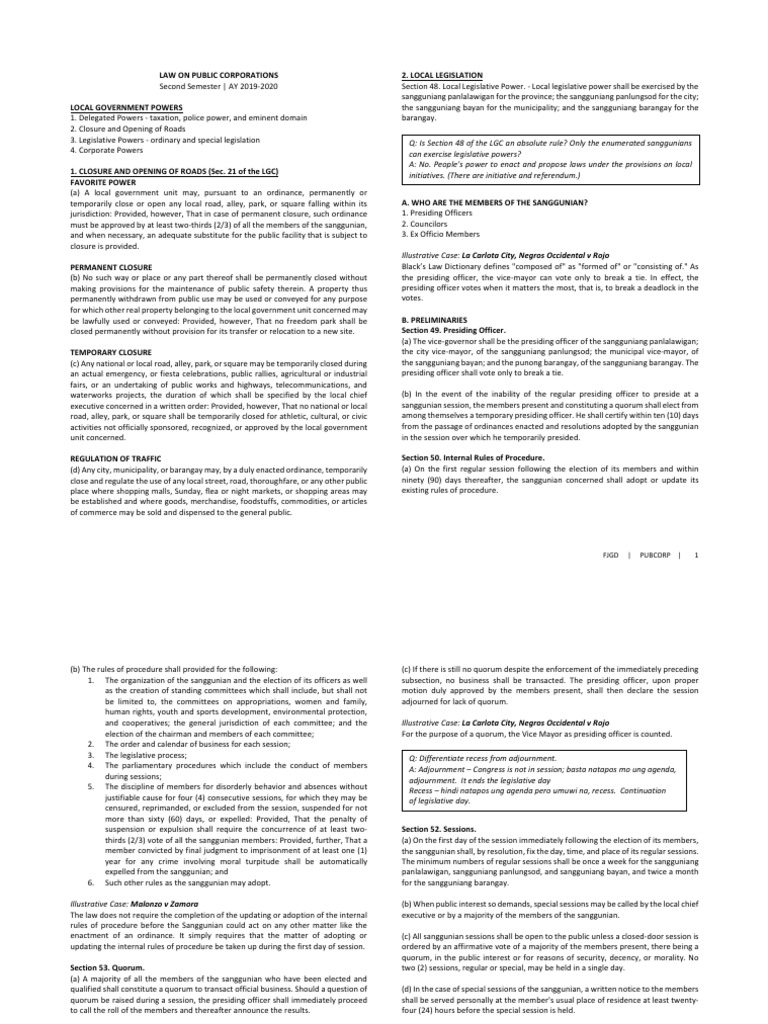 FJGD Pubcorp MT Onwards | PDF | Initiative | Veto