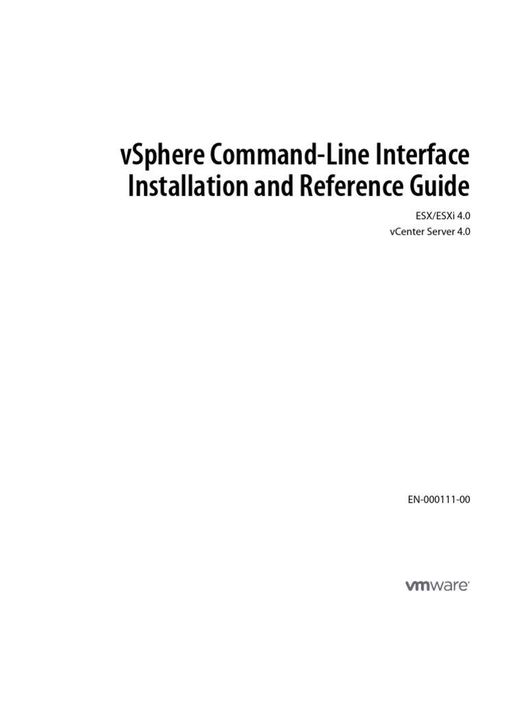 VSP 40 Vcli | PDF | Command Line Interface | System Software
