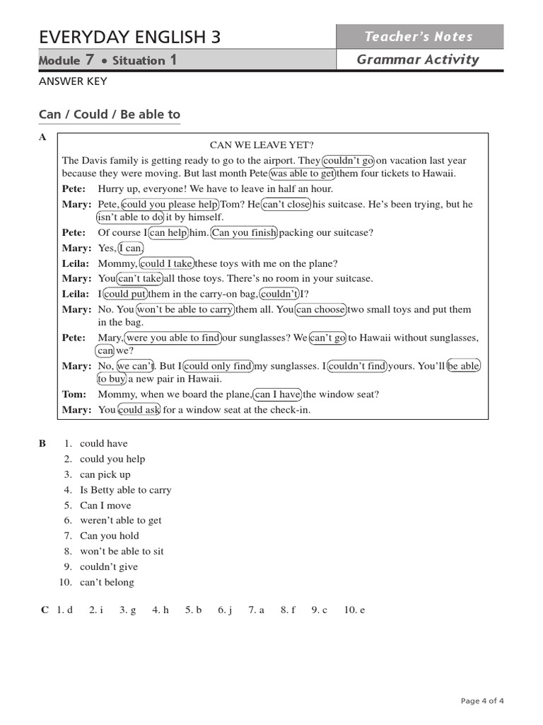 Answer Keys Module 7 | PDF | Car Rental