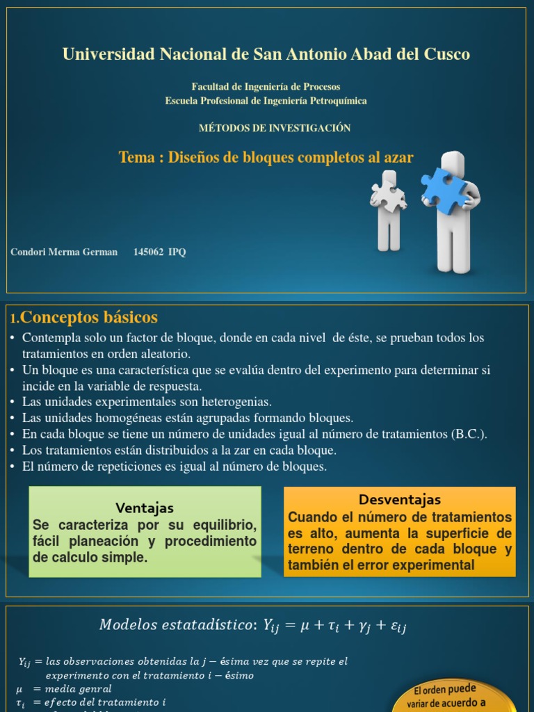 Diseños de Bloques Completos Al Azar | PDF | Análisis de variación | Teorías cientificas