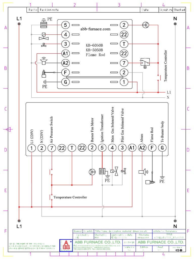 Wiring-Layout azbil-R4750B KB-6050B KB-5050B PDF | PDF