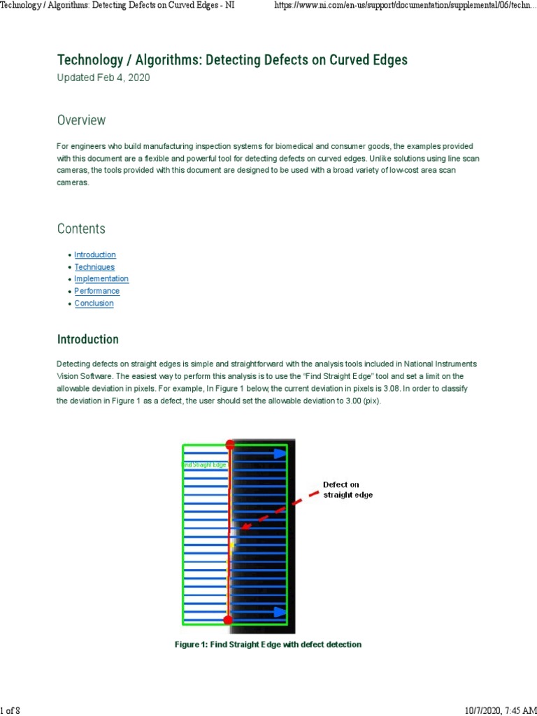 Defect Detection on Curved Edges | PDF | Camera | Slope
