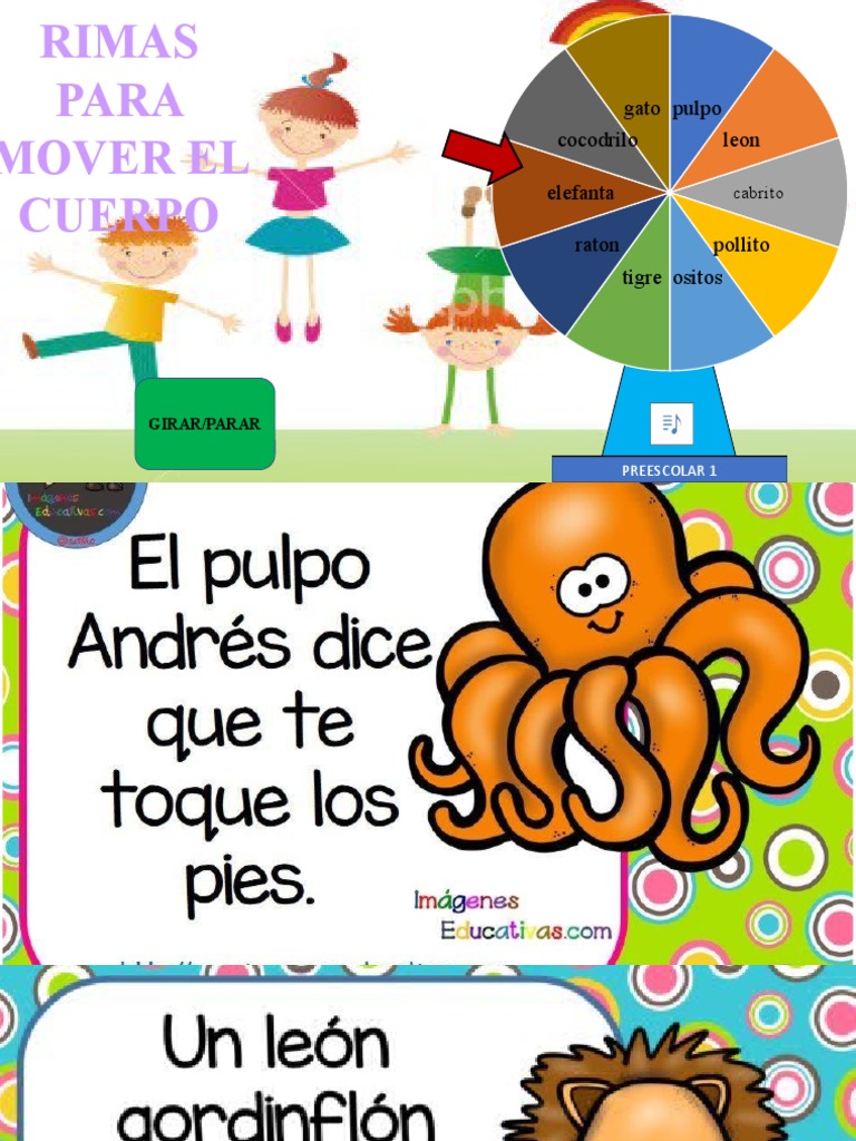 Ruleta - p1 Rimas para Mover El Cuerpo | PDF Ruleta - p1 Rimas para Mover El Cuerpo | PDF