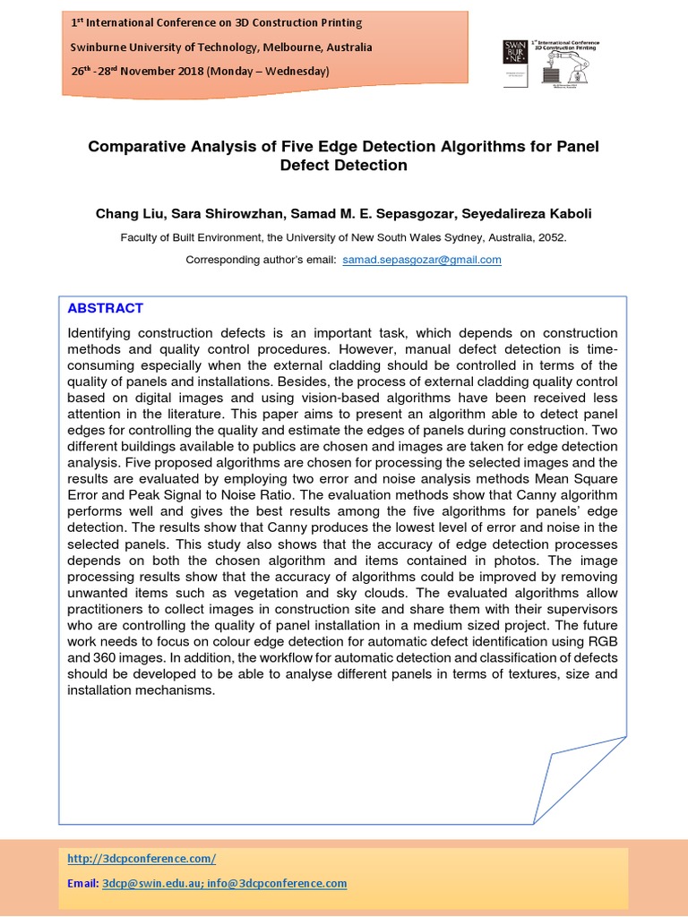 3DCP Conference Liu Final Submission | PDF | Mean Squared Error | Computing And Information ...