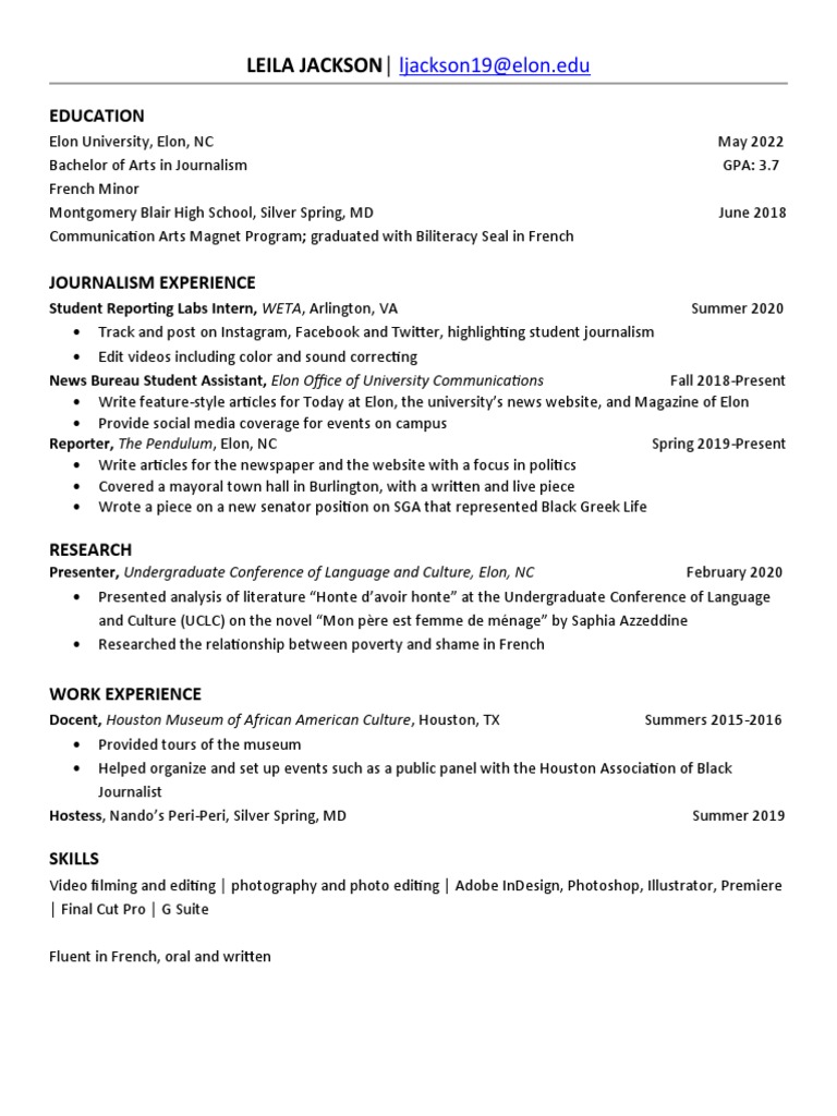 Leilajackson Resume5 | PDF