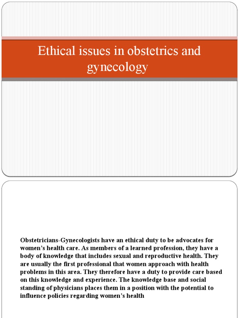 Ethical Duties in Women's Health | PDF | Wellness | Science & Mathematics