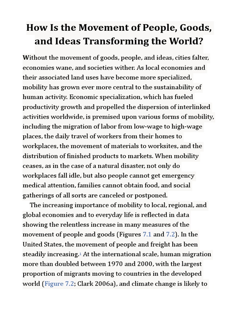 Exerprt of People Movement 1 | PDF | Human Migration | The United States