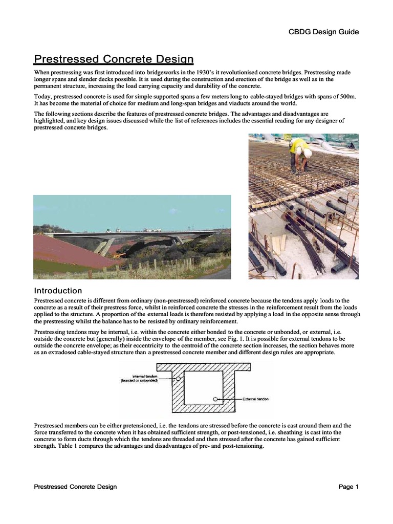 Prestressed Concrete Design Guide | PDF | Prestressed Concrete ...