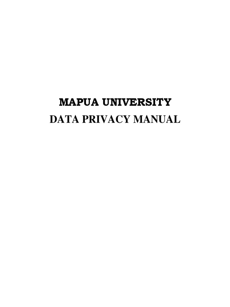 Data Privacy Manual PDF | PDF | Information Privacy | Privacy