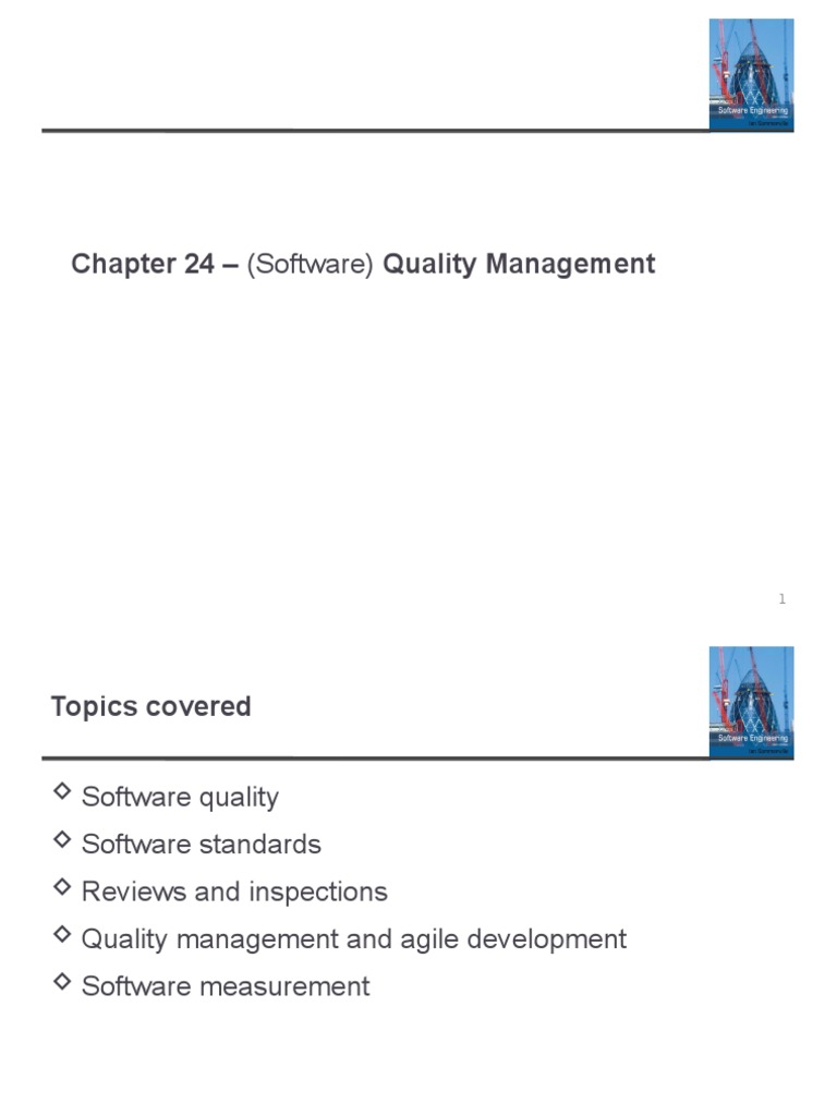 Ch24 Quality Management PDF | PDF | Inheritance (Object Oriented Programming) | Class (Computer ...