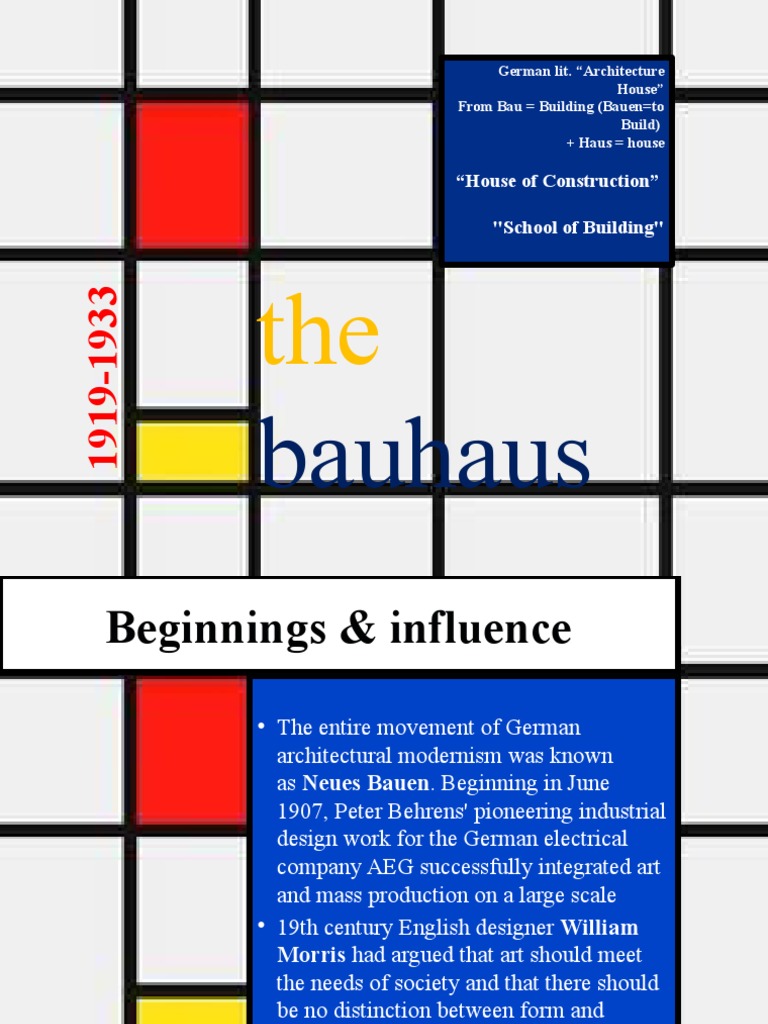The Bauhaus & New Typography