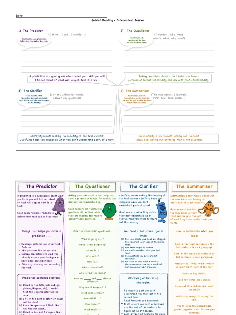 Reciprocal Reading - Page and Bookmarks | PDF | Speed Reading | Question