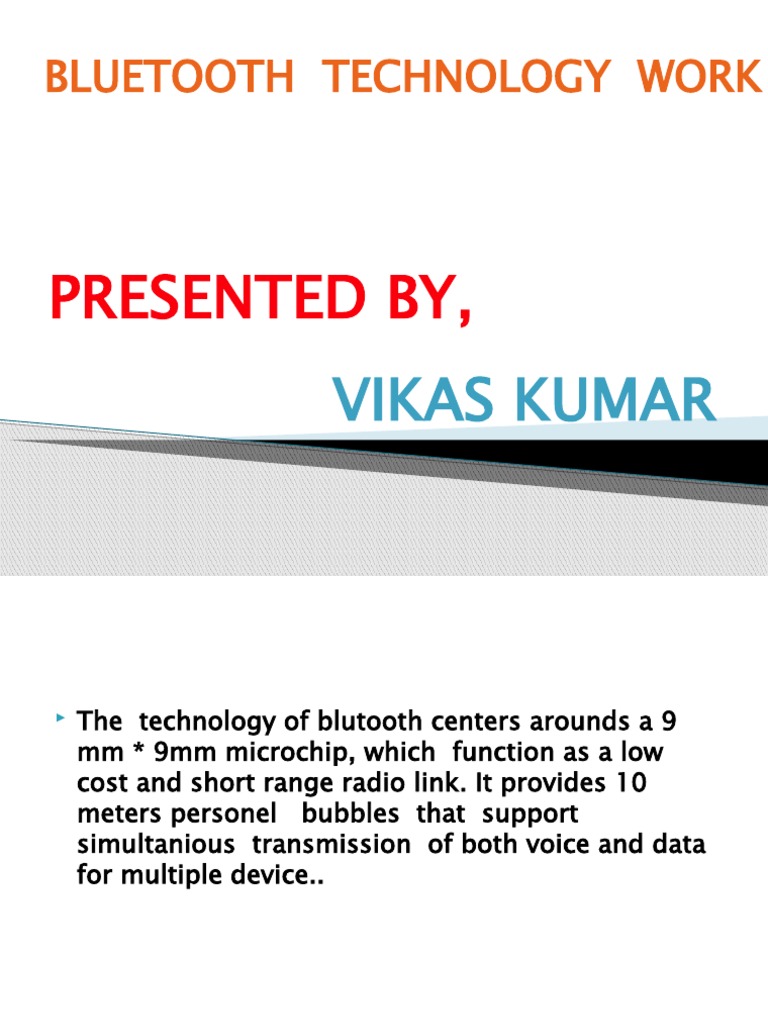 Overview of Bluetooth Technology | PDF