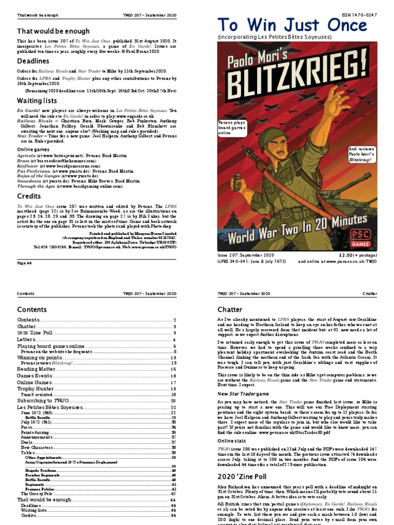 To Win Just Once: That Would Be Enough | PDF | Computing And ...