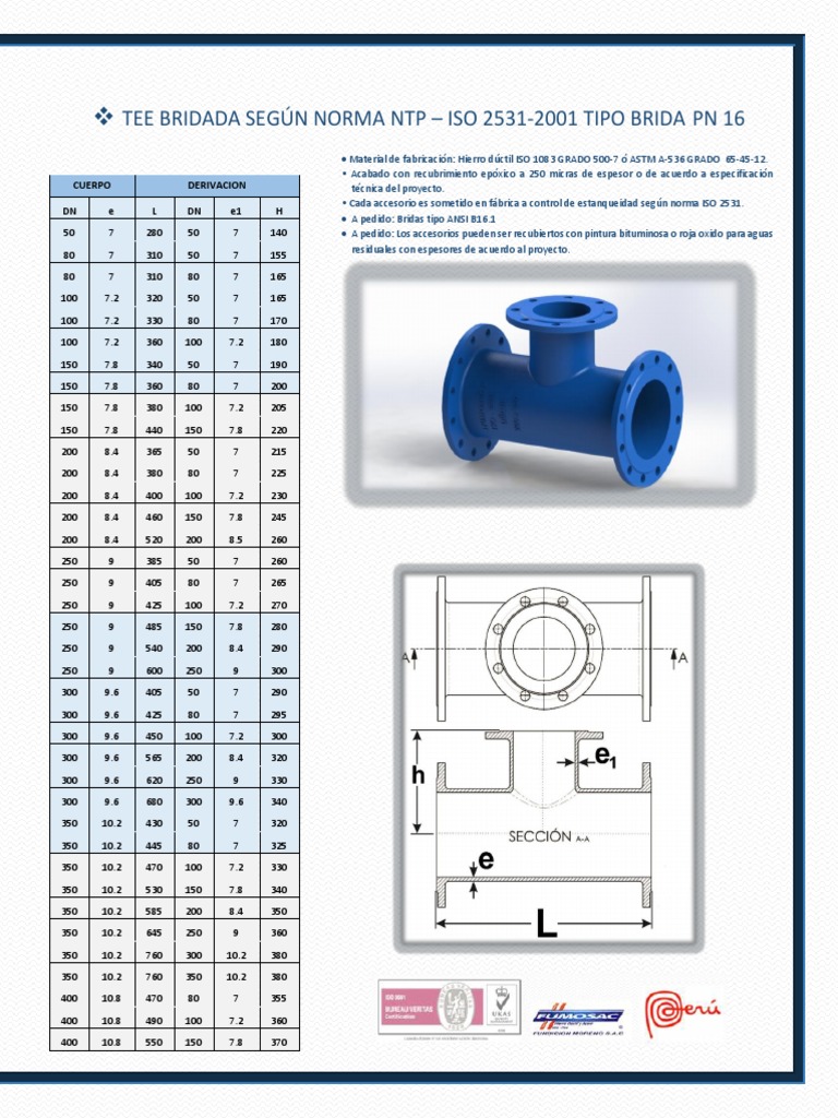 Tee Bridada Iso 2531 | PDF
