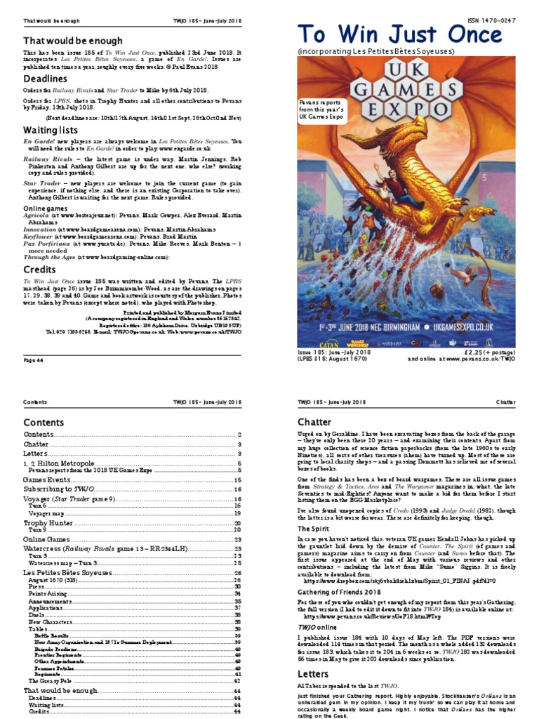 To Win Just Once: That Would Be Enough | PDF | Leisure