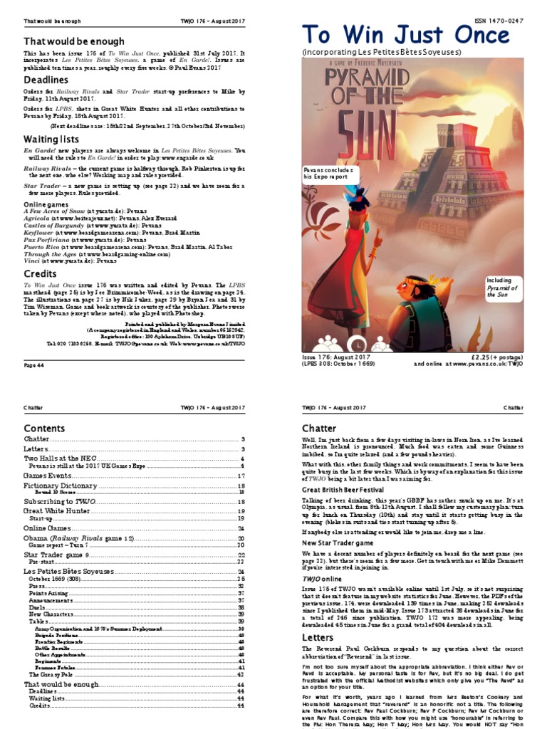 To Win Just Once: That Would Be Enough | PDF | The Reverend | Leisure