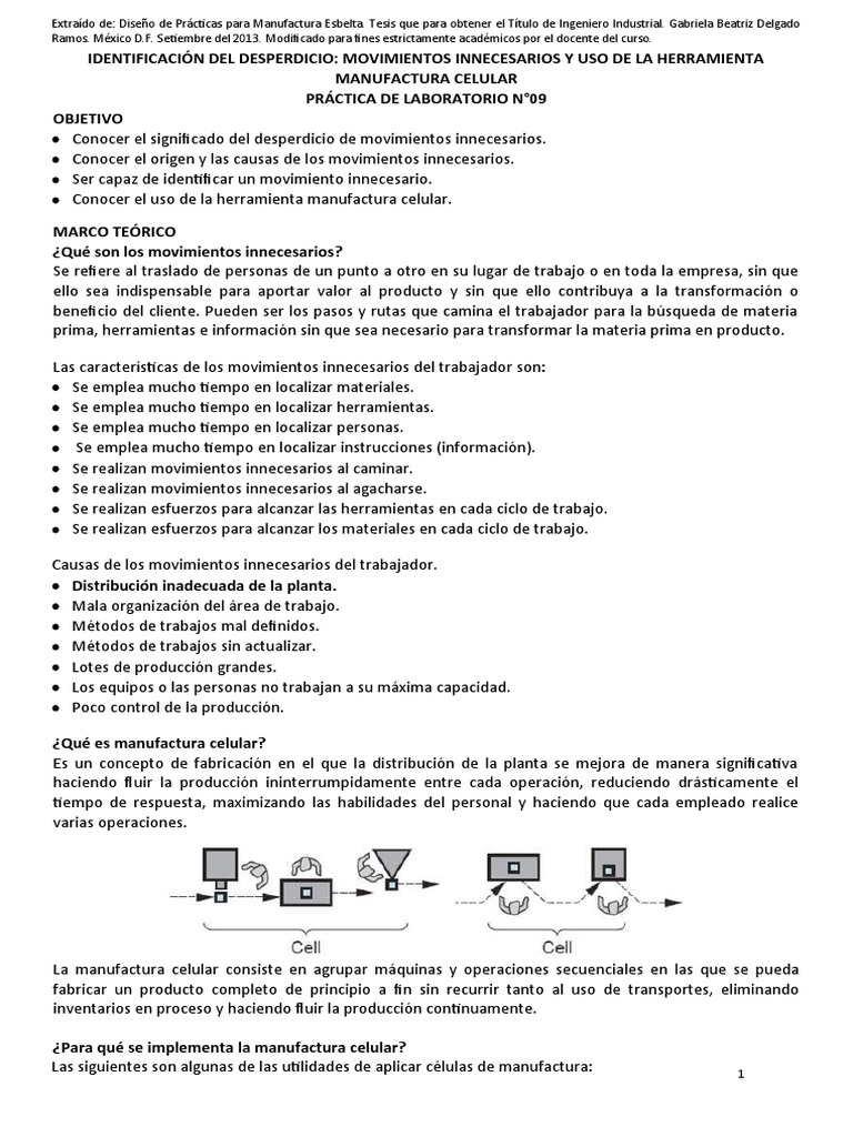 Identificación de desperdicios y mejora continua a través de la implementación de células de ...