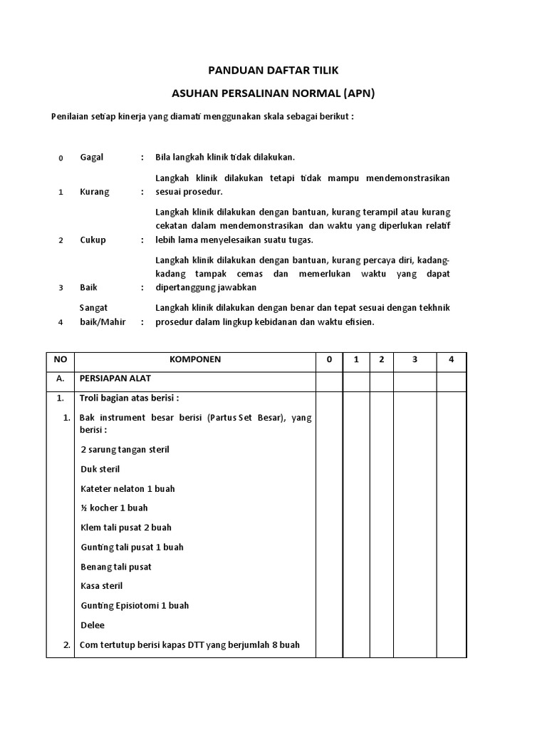 Daftar Tilik K1 | PDF | Pengembangan Diri | Kesehatan Holistik