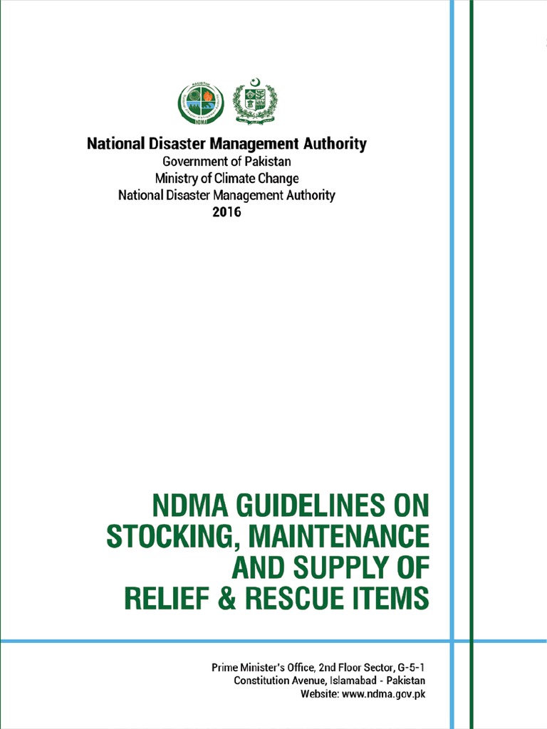NDMA Guidelines | PDF | Emergency Management | Inventory