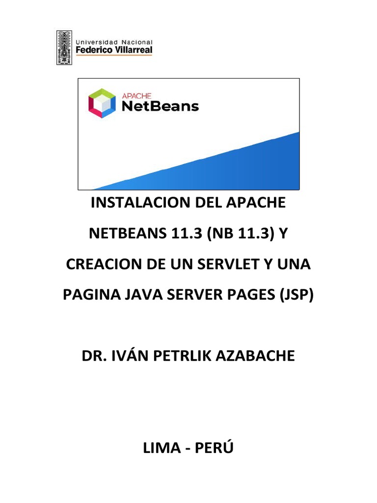 Guia de Laboratorio de Instalacion Del Apache Netbeans y Creacion de Un Servlet y JSP - 02 | PDF ...