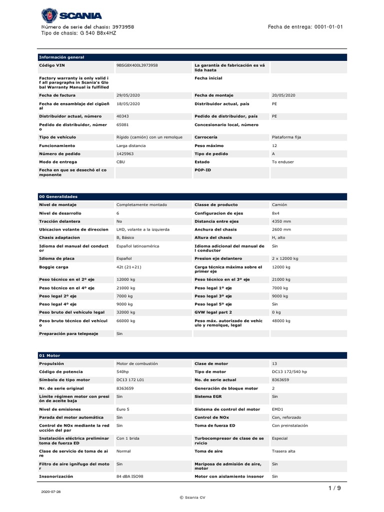 Scania PDF | Descargar gratis PDF | Eje | Transmisión (Mecánica)