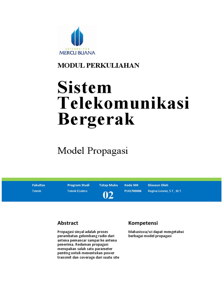 Modul Sistem Telekomunikasi Bergerak (TM2) | PDF