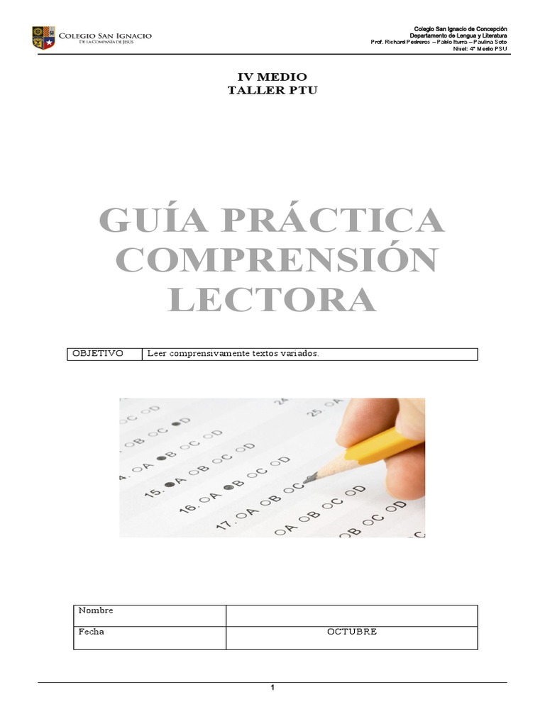 Guia Práctica Ptu Lenguaje | PDF | Circo
