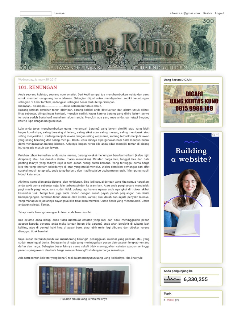 Uang Kuno - 101. RENUNGAN PDF | PDF