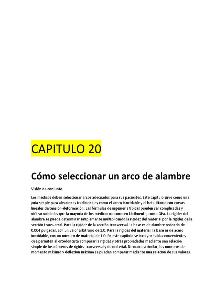 Capitulo 20 y 21 Libro de Burstone | PDF | Fuerza | Elasticidad (Física)