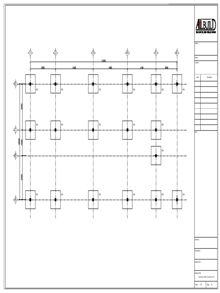 Project:: Footing & Stump Column Layout | PDF | Building Technology ...