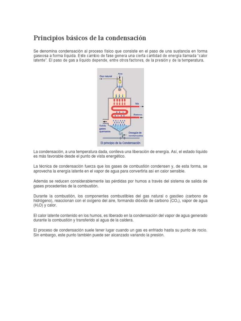 Principios del sistema de condensación | PDF