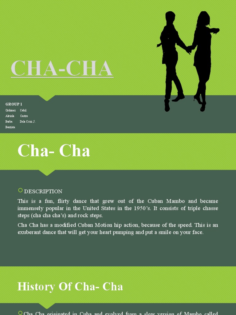 CHA-CHA Presentation | PDF | Social Dance | Performing Arts