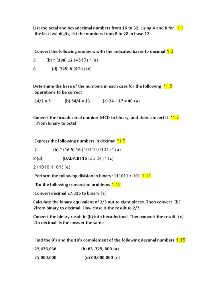 2 5224527518844848632 | PDF | Binary Coded Decimal | Mathematical Notation