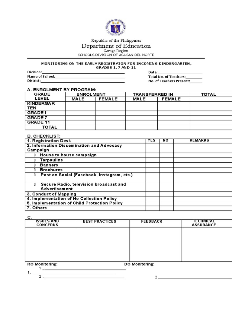 EARLY REGISTRATION MONITORING TOOL 2020 - WPS PDF Convert | PDF