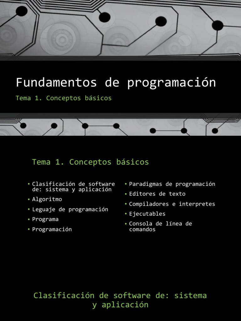 Conceptos Basicos de Fundamentos de Prog | PDF | Programa de computadora | Programación