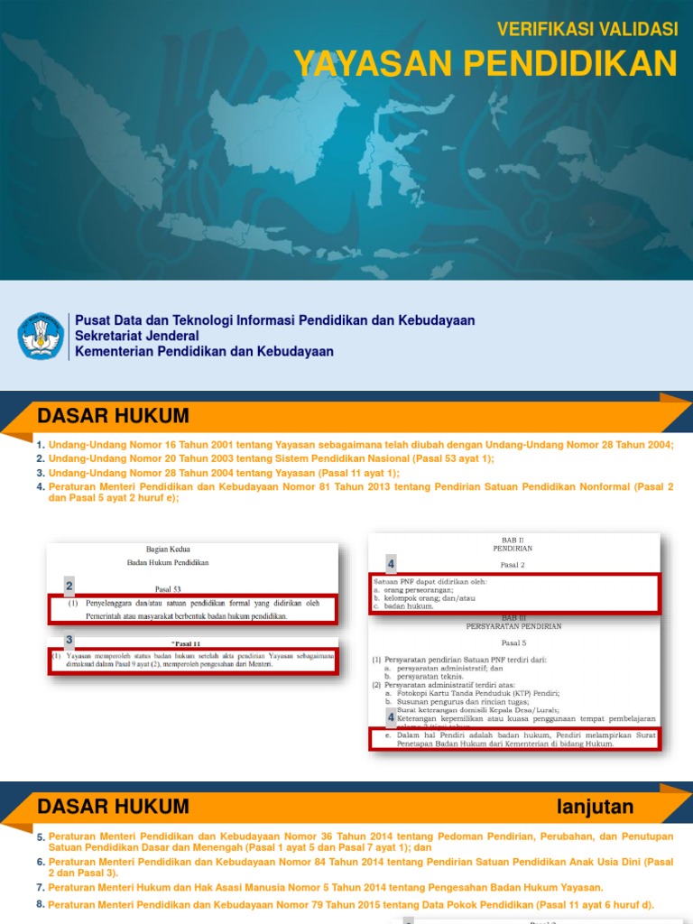 Verval Yayasan Pendidikan | PDF