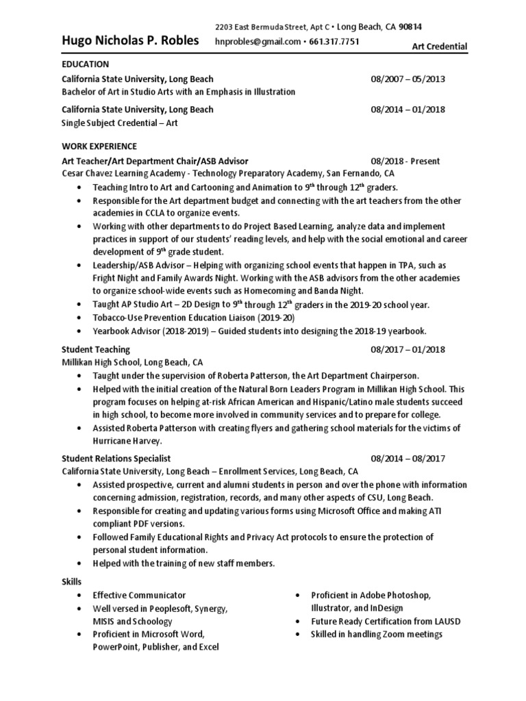 Resume 2020 | PDF | Behavior Modification | Learning