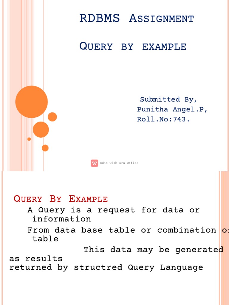 RDBMS Assignment: Procedures & Tables | PDF